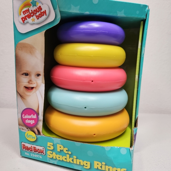 Red Box | Toys | Baby Toy Stacking Rings 5 Pieces Learning ...